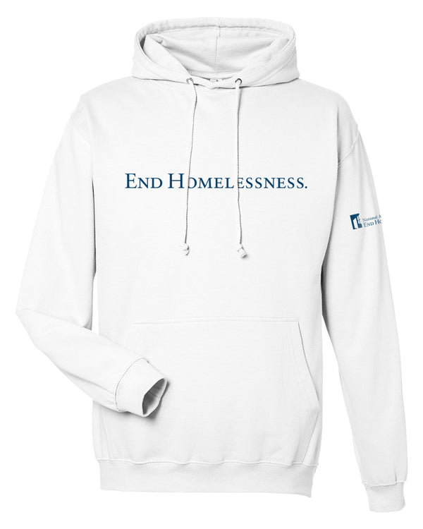 End Homelessness Hoodie - White – National Alliance to End Homelessness